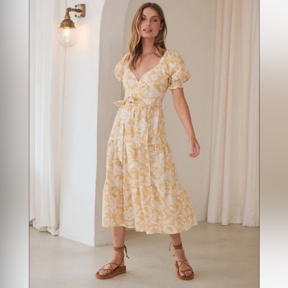 Kivari | Dresses | Kivari Lila Linen Wrap Midi Dress 2 | Poshmark